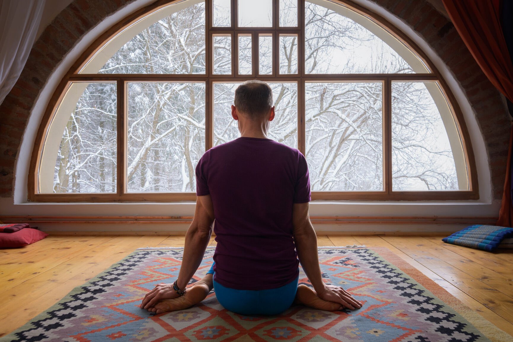 Yoga Meditation In Front Of The Window - Sonima